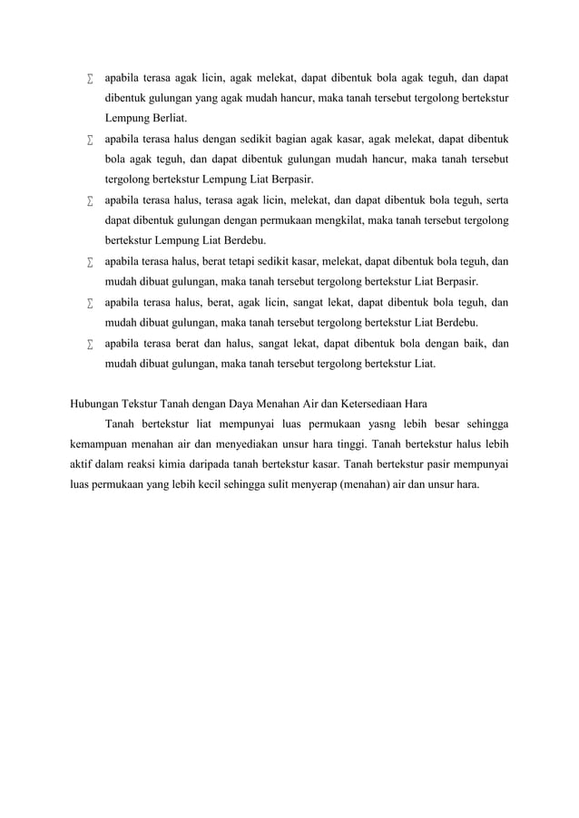 Cara Uji Tekstur Tanah | PDF