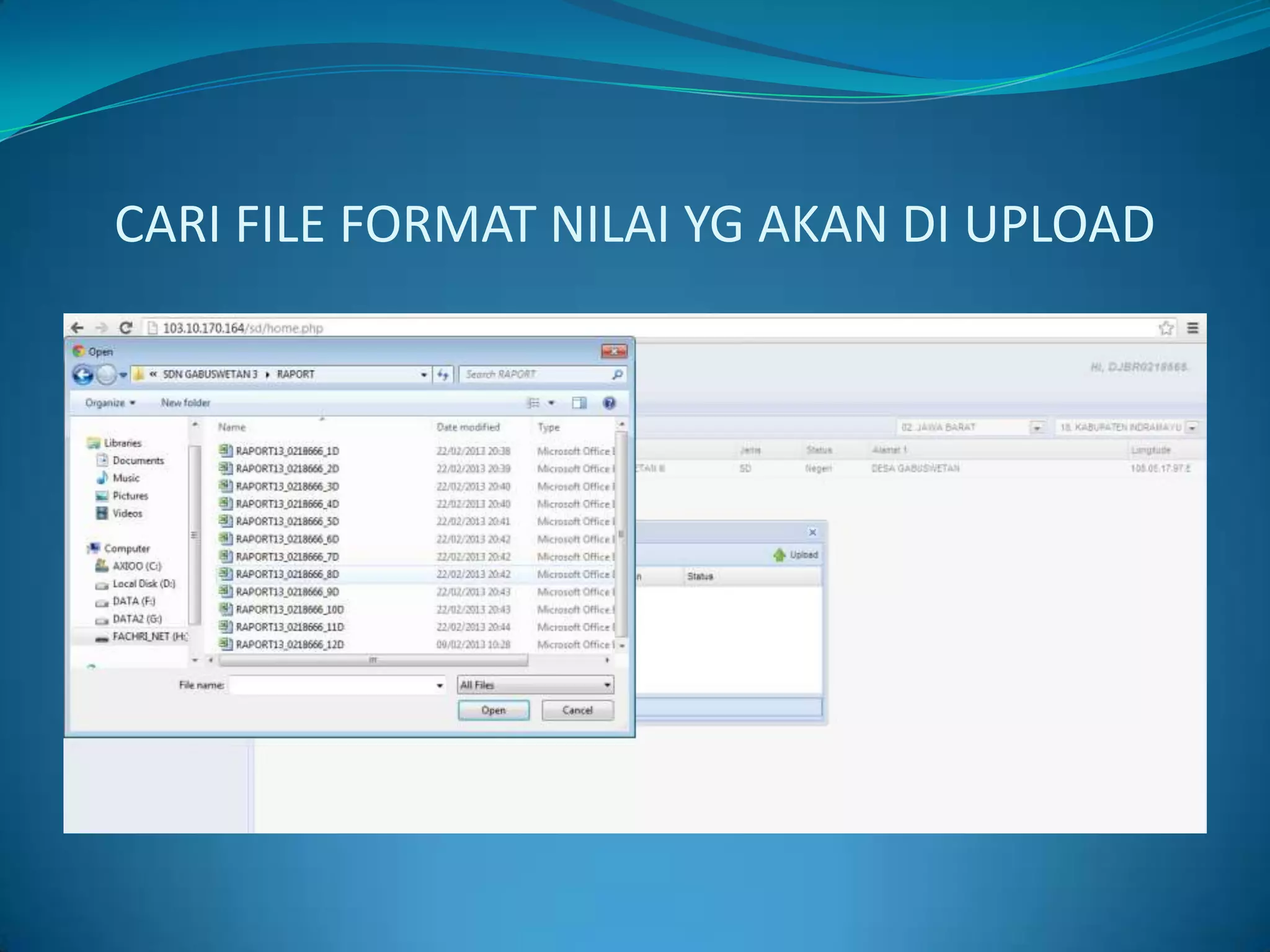 Cara upload format nilai raport | PPTX