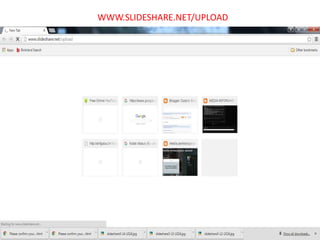 Cara upload slideshare ke blog | PPTX