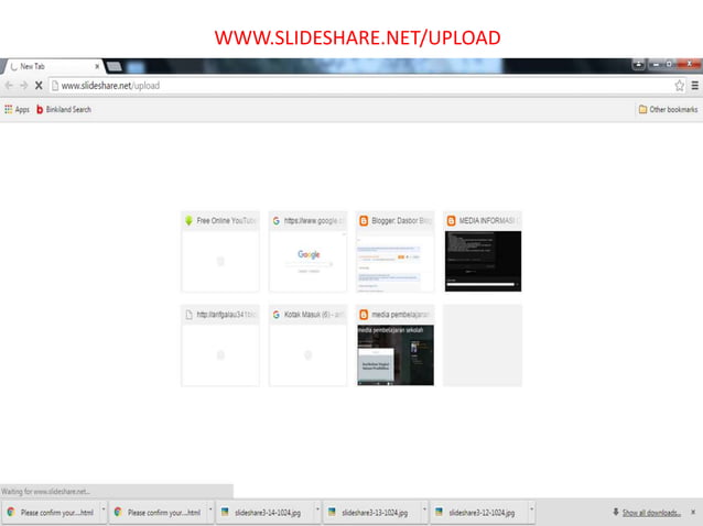 Cara upload slideshare ke blog | PPTX