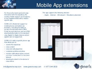 CARA user interface for Documentum, Alfresco, Oracle WebCenter | PPTX
