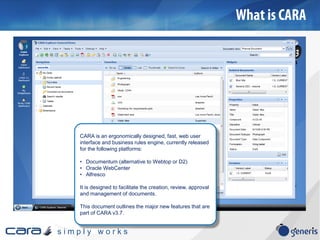 Cara v3 8 major new features | PDF | Desktop Publishing | Computer ...