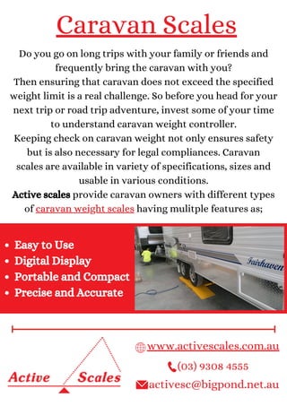 Caravan Scales | PDF