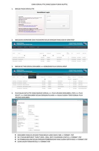 Cara verval ptk | DOCX