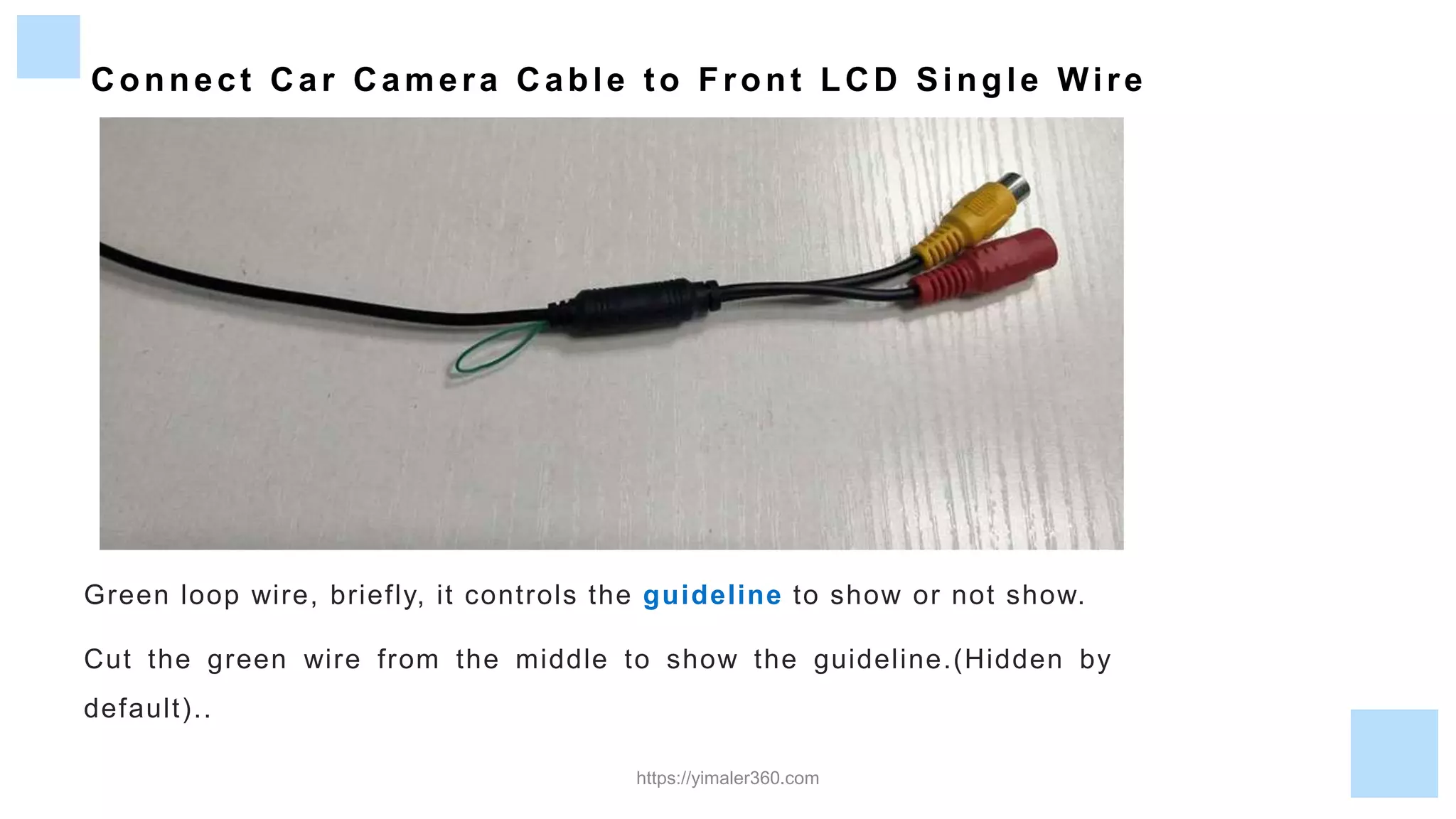 Car backup camera installation instruction | PPT