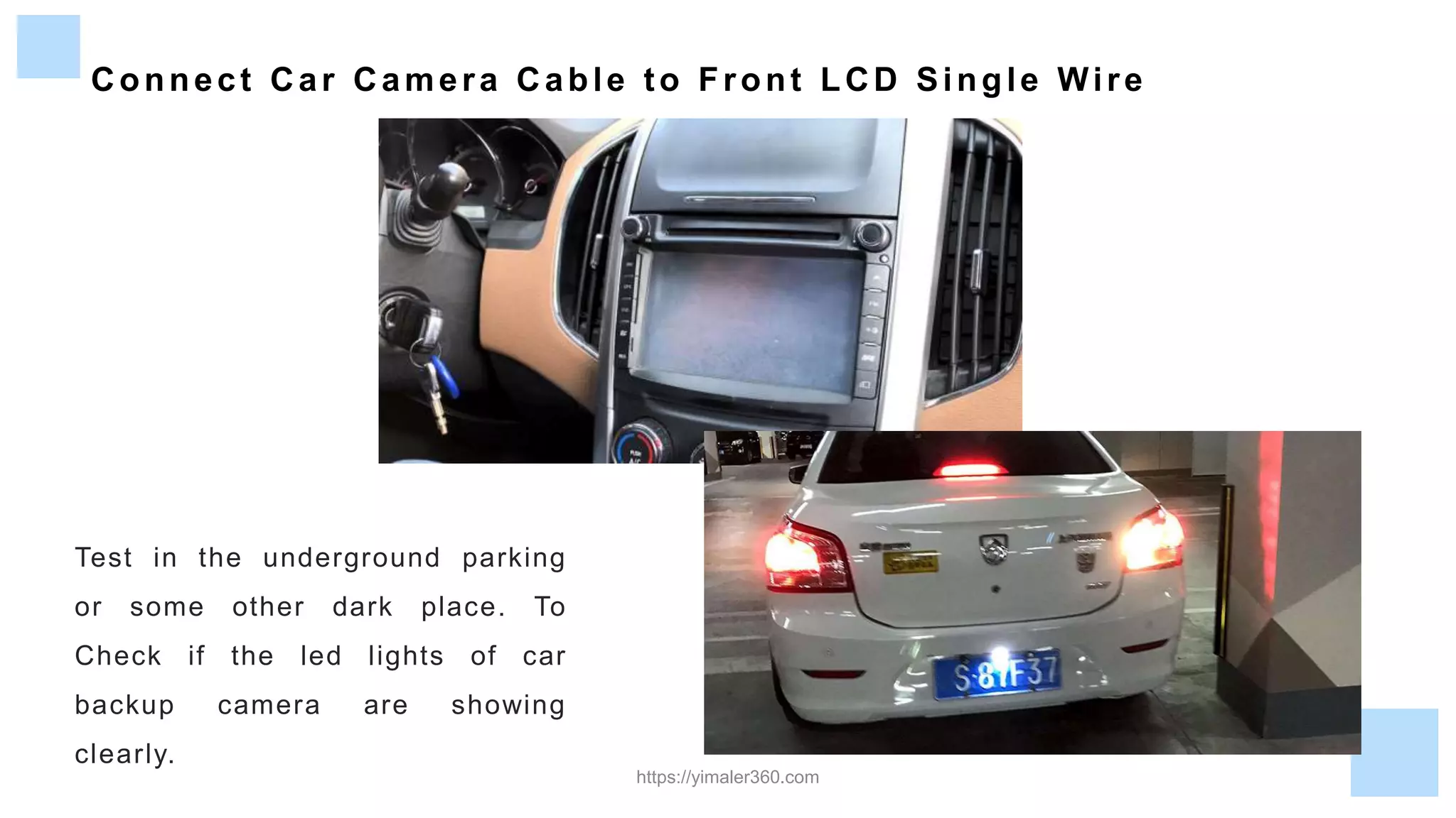 Car backup camera installation instruction | PPT