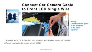 Car backup camera installation instruction | PPT
