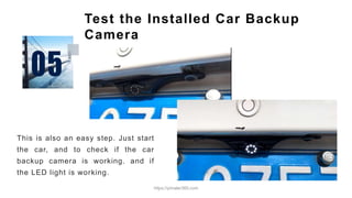 Car backup camera installation instruction | PPT