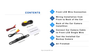 Car backup camera installation instruction | PPT