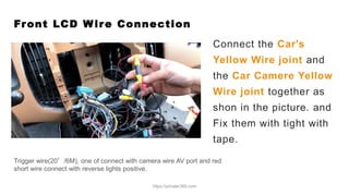 Car backup camera installation instruction | PPT
