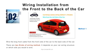 Car backup camera installation instruction | PPT