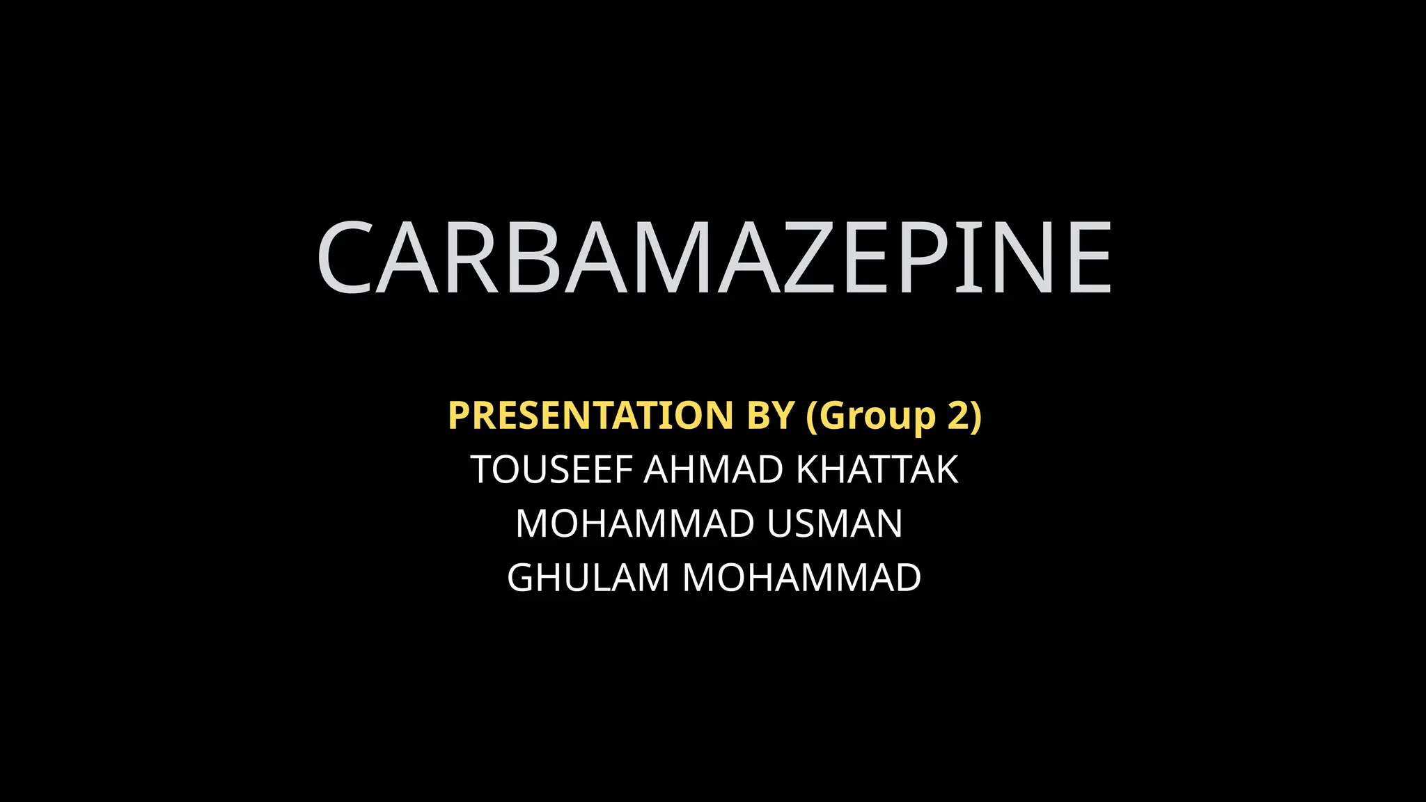 Pharmacology of carbamazepin(antisychotic drugs) | PPTX