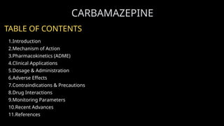 Pharmacology of carbamazepin(antisychotic drugs) | PPTX
