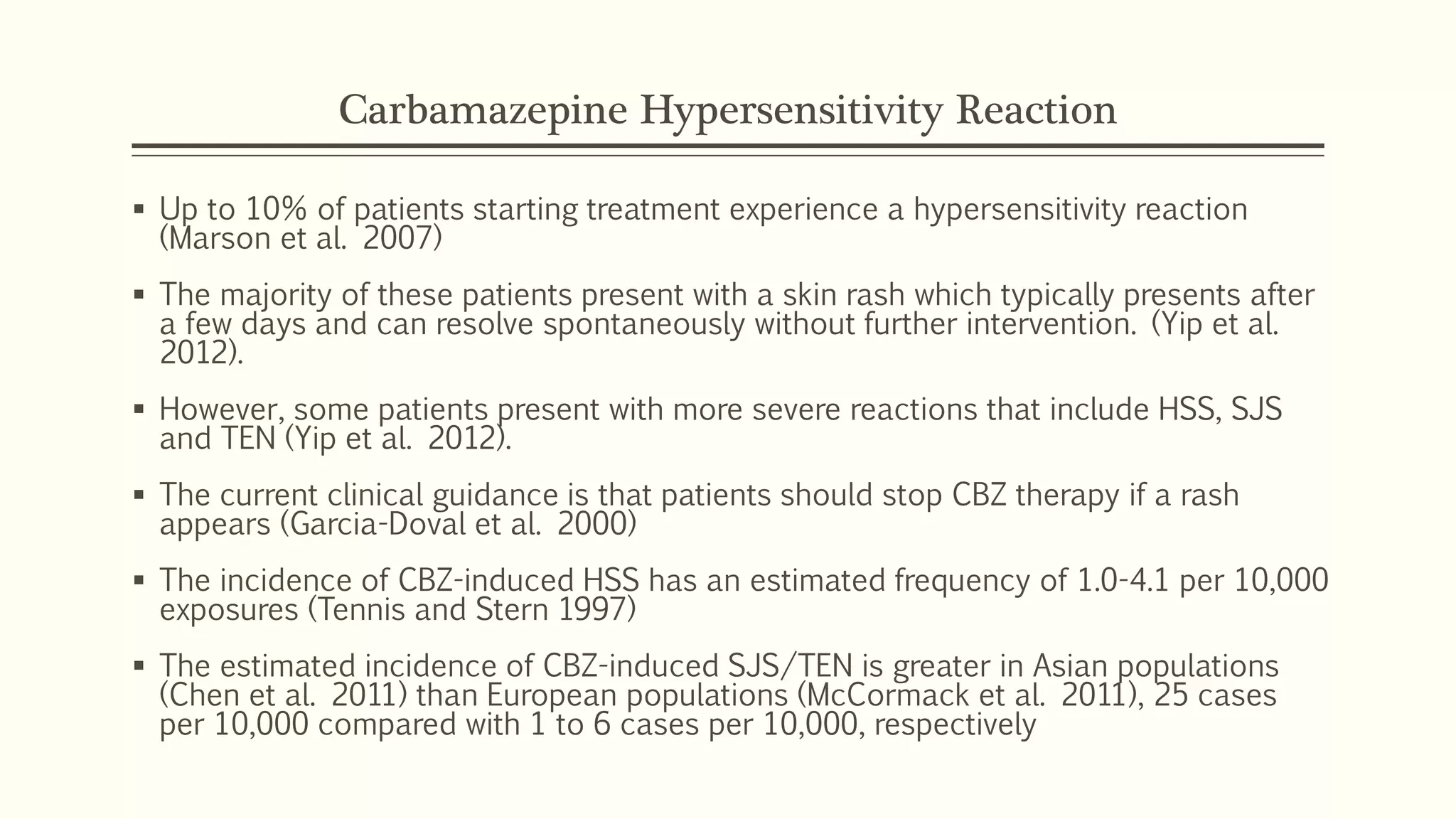 Carbamazepine Hypersensitivity | PPTX
