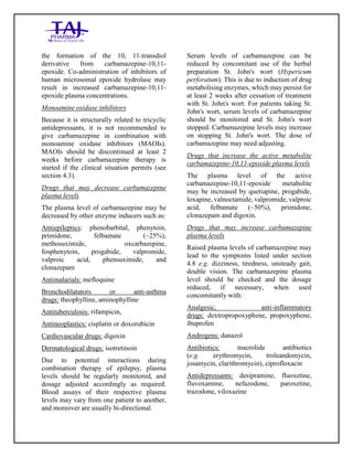 Carbamazepine Controlled-release Tablets USP SmPC Taj Pharmaceuticals | PDF