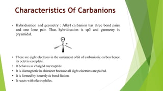 Carbanion organic ppt | PPTX