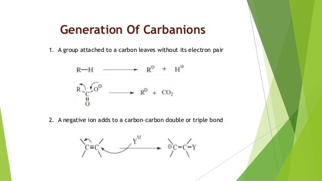Carbanion organic ppt