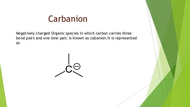 Carbanion organic ppt