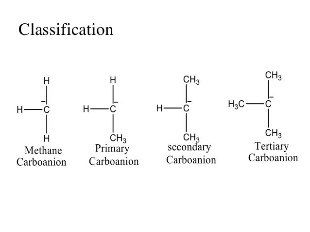 Carbanions