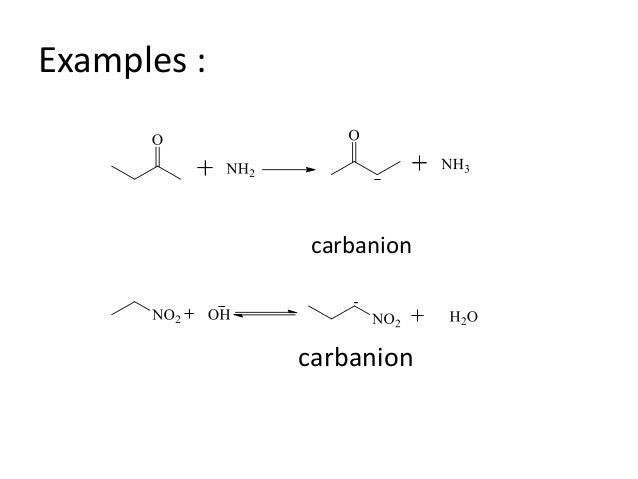 Carbanions