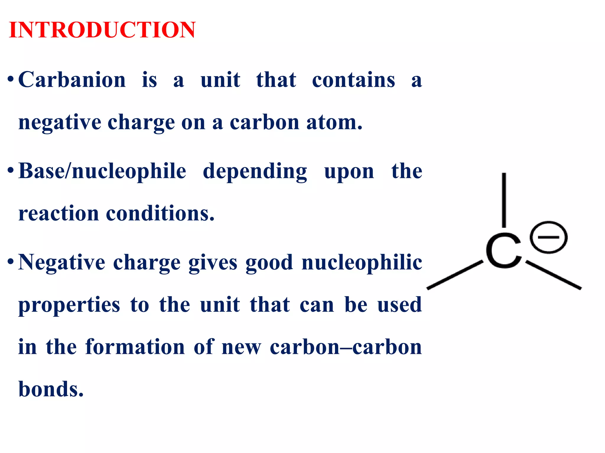 Carbanion | PPTX
