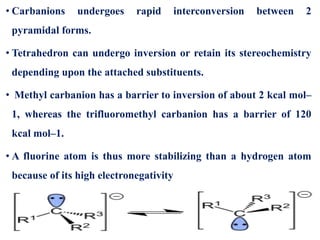 Carbanion | PPTX | Chemistry | Science