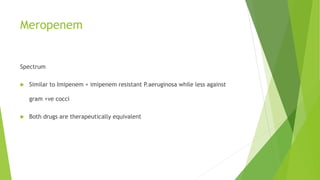 carbapenem monobactam.pOWERPOINT PRESENTATION | PPT