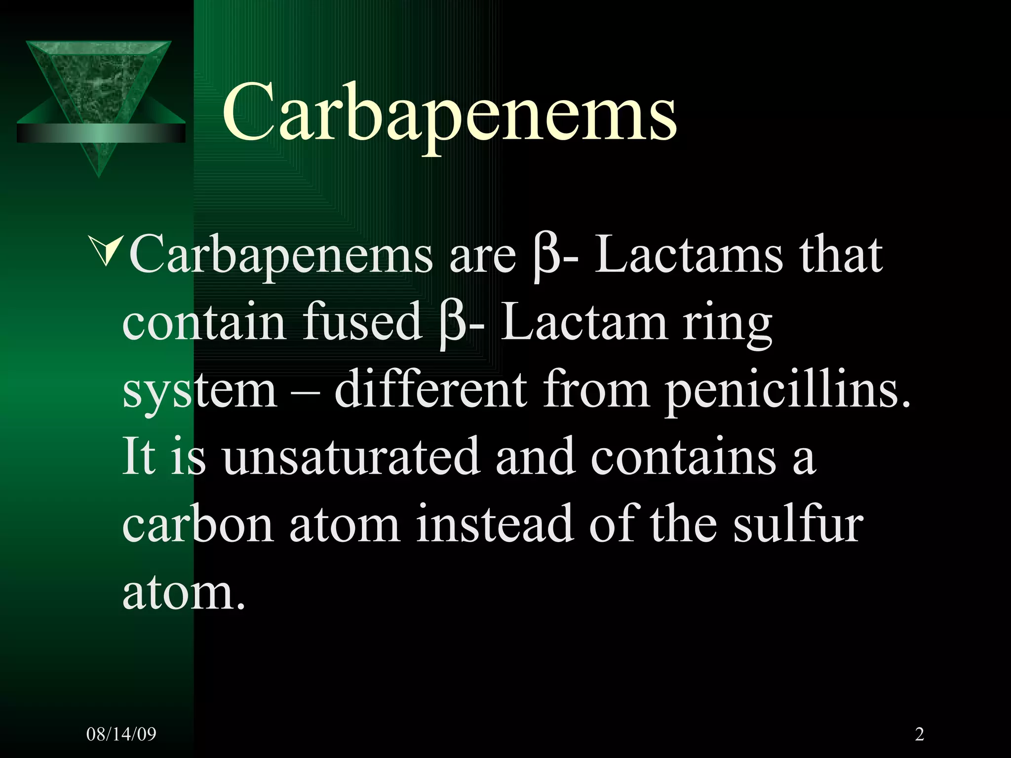 Carbapenems | PPT