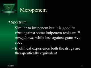 Carbapenems | PPT