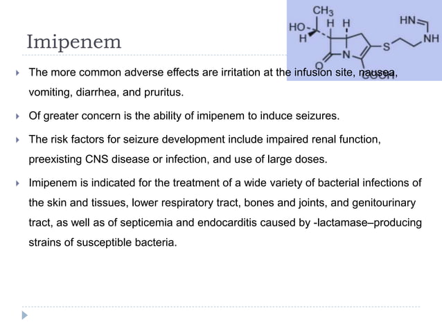 Carbapenems | PPTX | Chemistry | Science