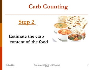 Carbohydrate Counting for insulin dose adjustment | PPT