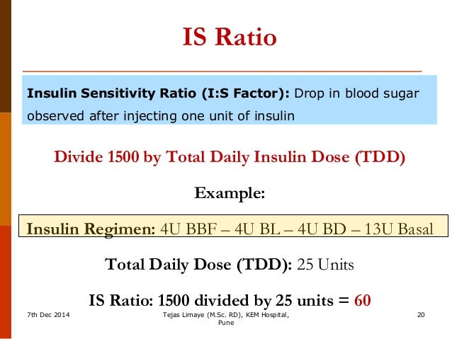 Carbohydrate Counting for insulin dose adjustment