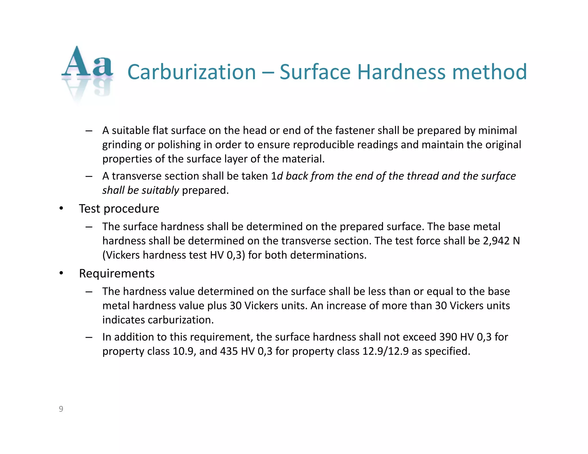 Carburization & Decarburization in Fasteners | PDF
