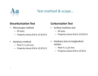 Carburization & Decarburization in Fasteners | PDF