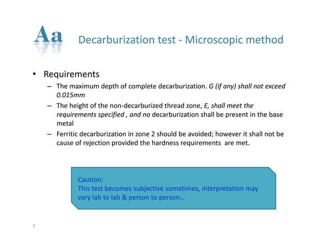 Carburization & Decarburization in Fasteners | PDF