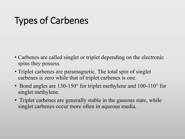 Carbenes ....... | PPTX