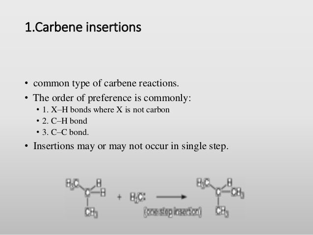 Carbenes .......