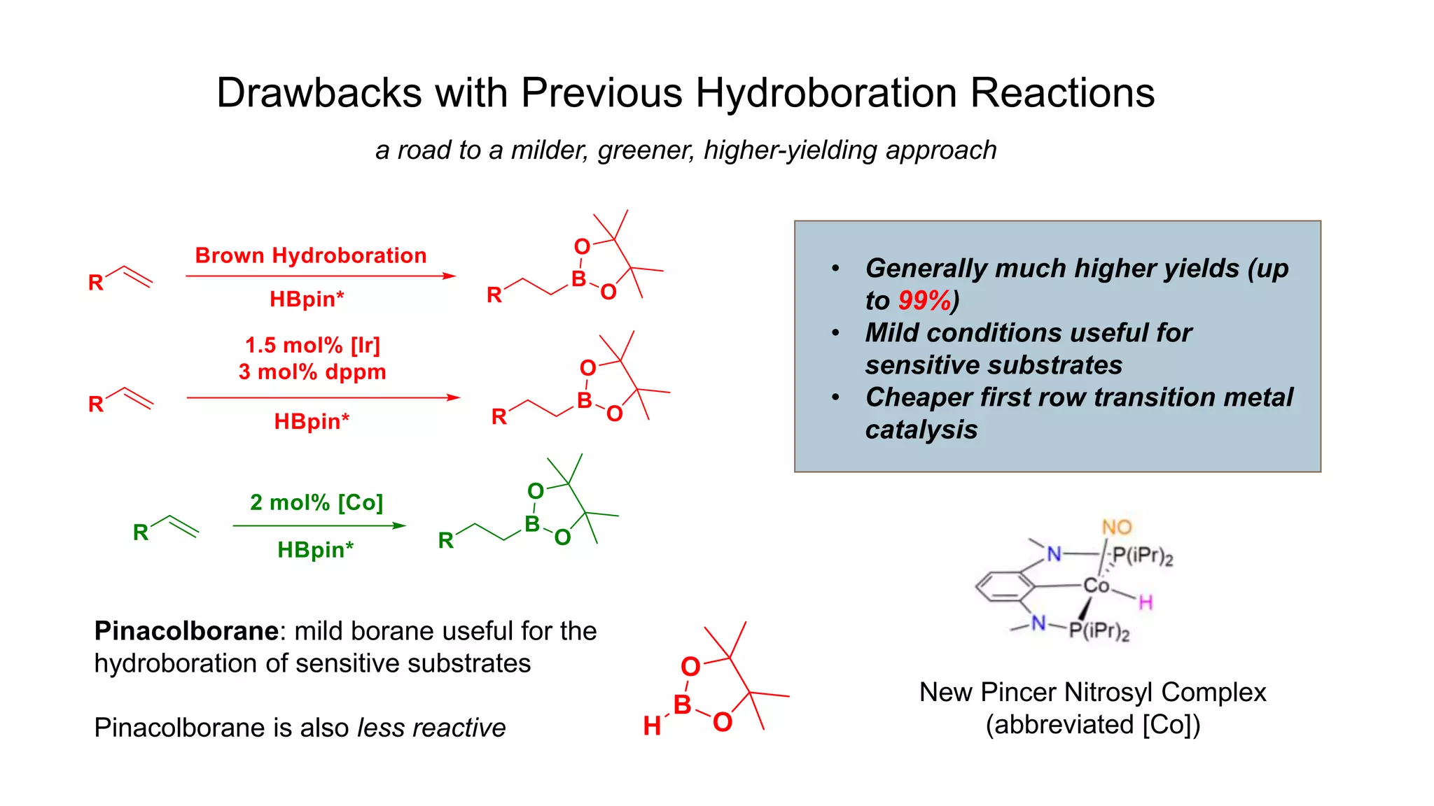 Synthesis and Catalytic Reactivity of Cobalt Pincer Nitrosyl Hydride ...