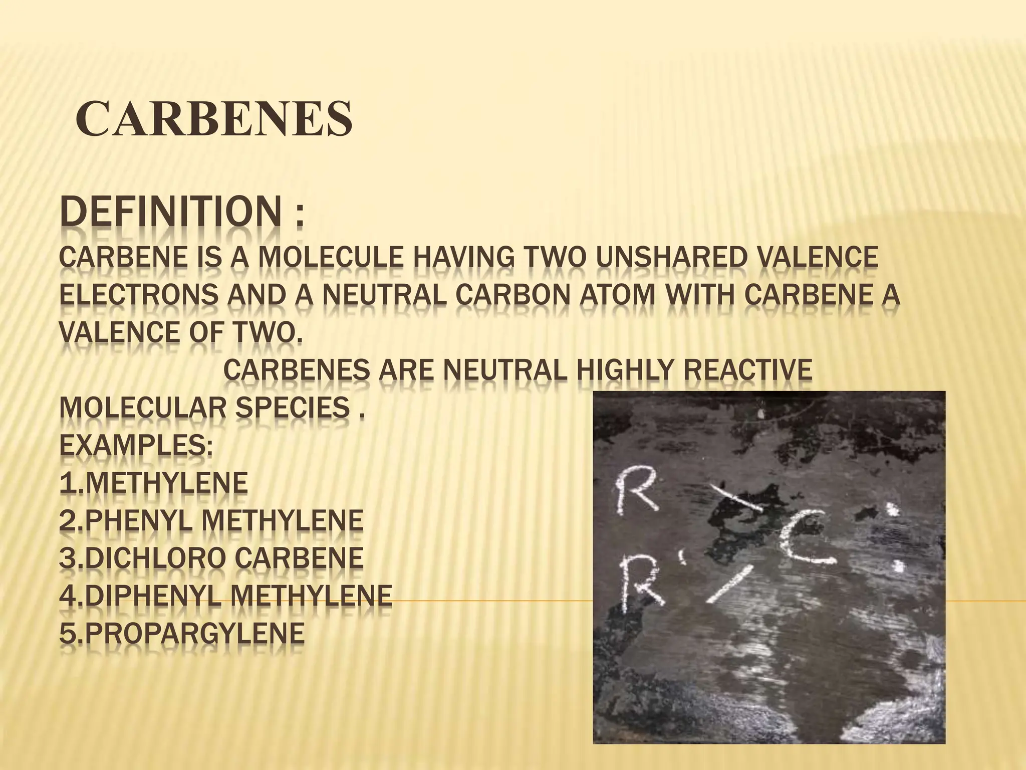 carbene s.pptx.pptx by navajyothirani.andhra University 2023 to 2025batch | PPT