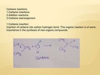 carbene s.pptx.pptx by navajyothirani.andhra University 2023 to ...