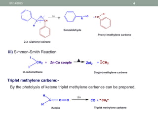 CARBENES.pptx- Neutral reactive Intermediates | PPT