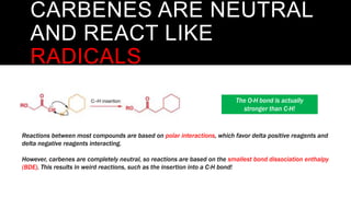 Structure and Reactivity of Carbenes | PPTX