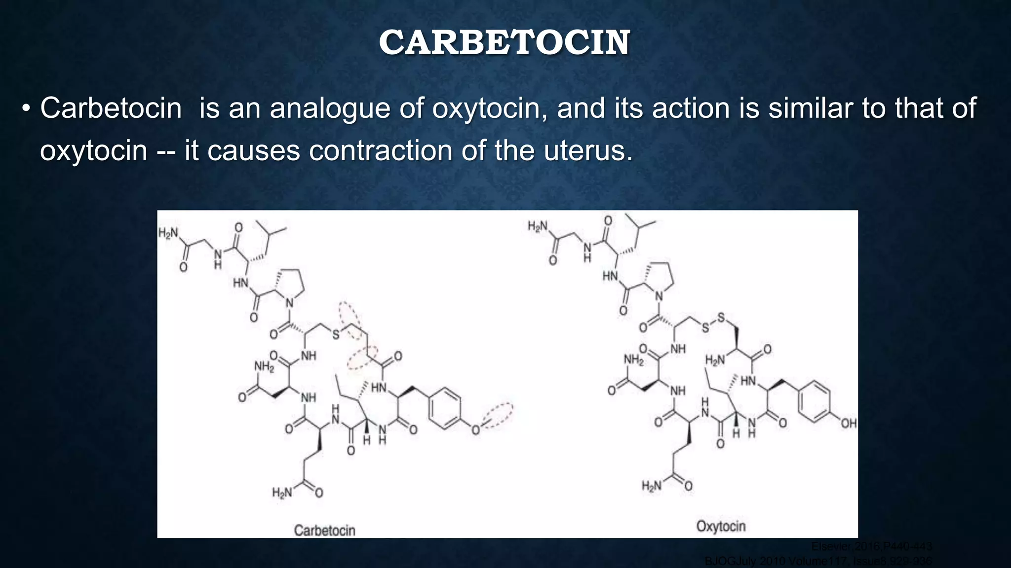 Carbetocin In PPH_ | PPTX