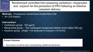 Carbetocin In PPH_ | PPTX