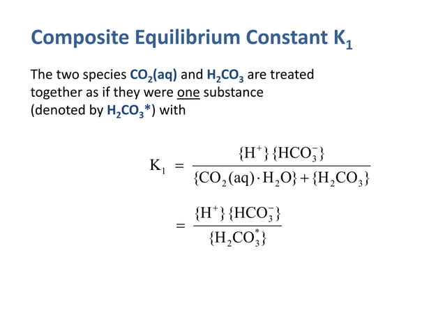 Composite Carbonic Acid and Carbonate Kinetics | PPTX | Chemistry | Science