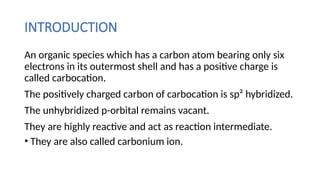 Principle and theory of carbocation.pptx
