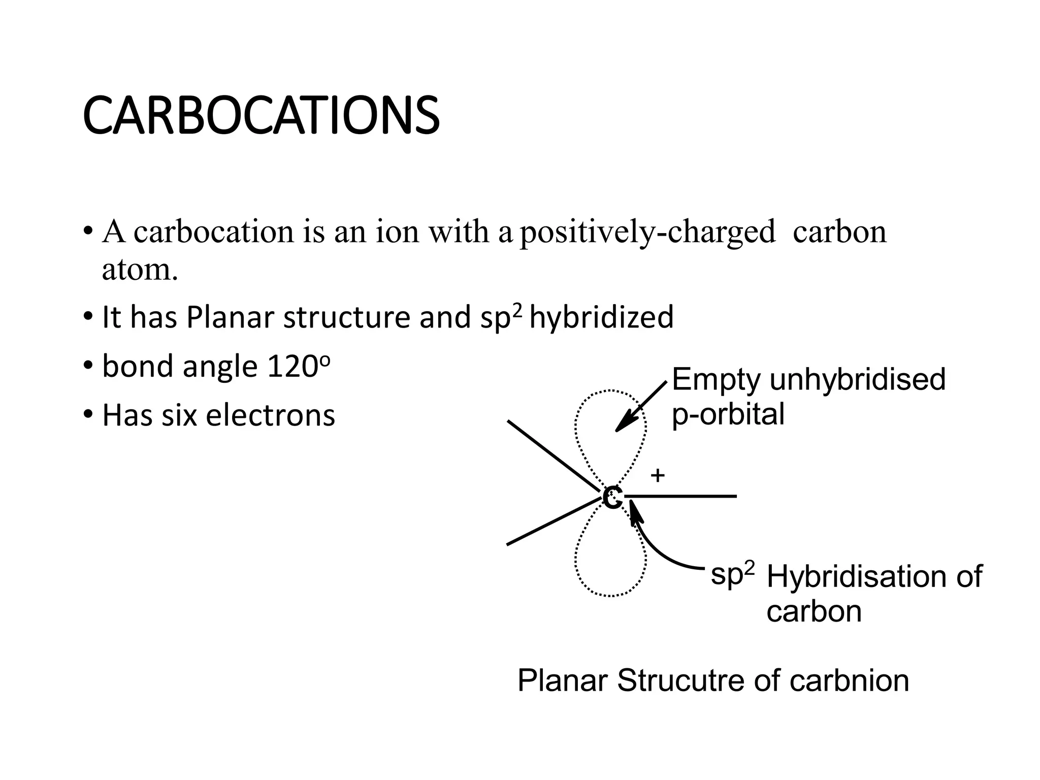 Carbocation ppt | PPTX | Chemistry | Science