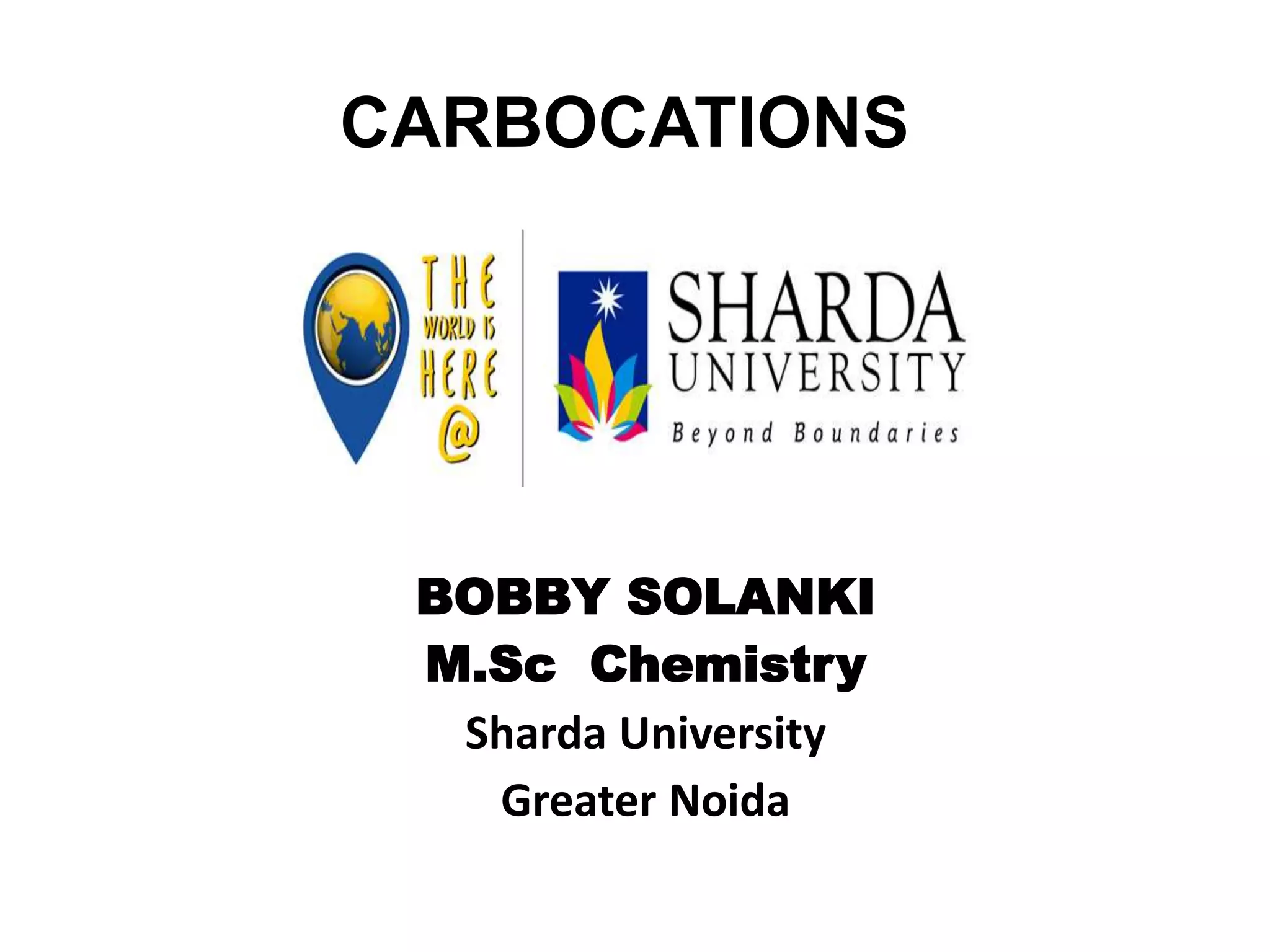 Carbocation ppt | PPT