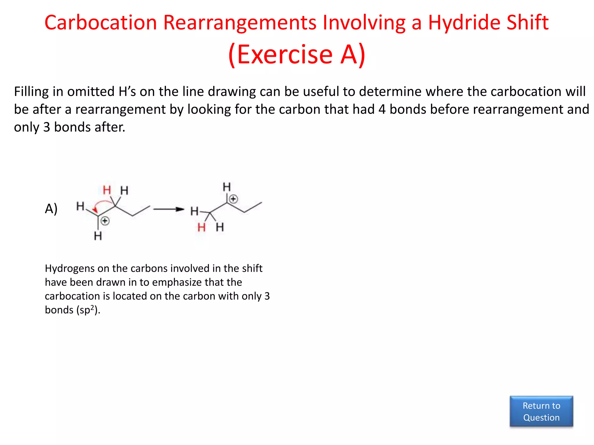 Carbocation rearrangement exercises v3.2 | PPT