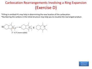 Carbocation rearrangement exercises v3.2 | PPT